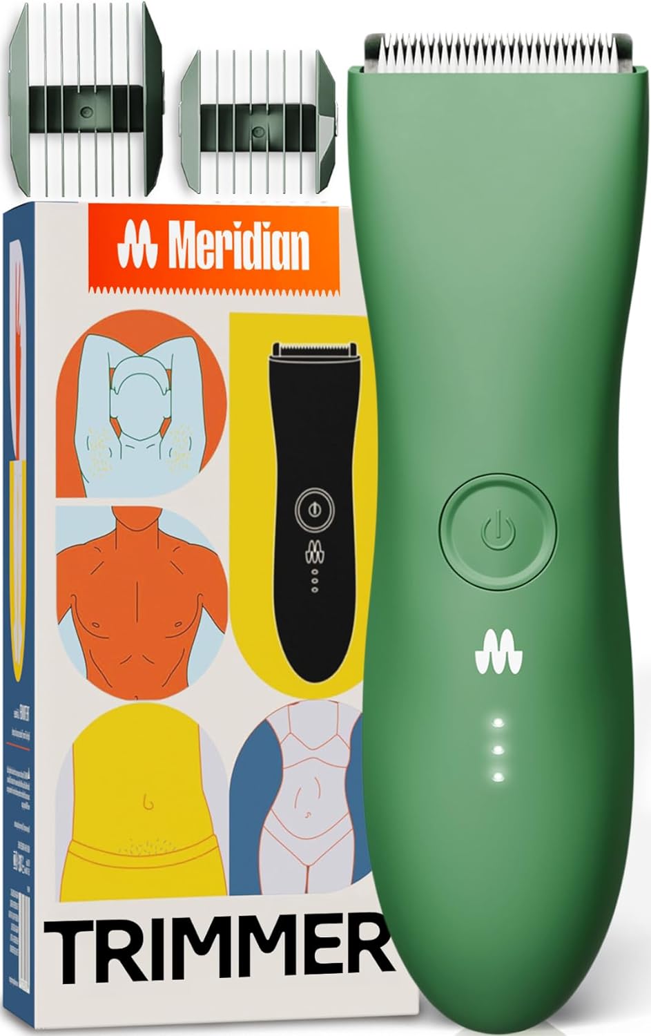 MERIDIAN Manscape, recortadora de pelo corporal para hombres - OFERTU