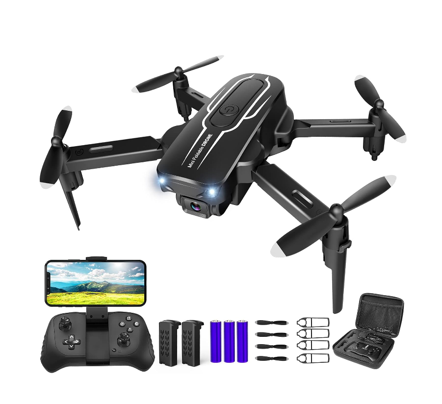 Mini Dron Oviliee S17 1080P FPV, Control Gestos y 2 Baterías - OFERTU