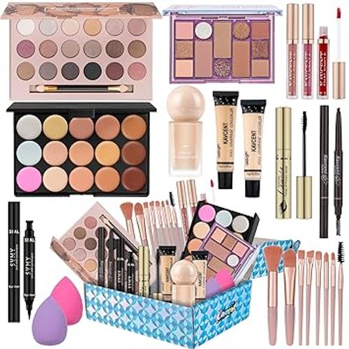 KAVCENT Kit de Maquillaje Completo para Mujeres y Adolescentes, Regalo ...